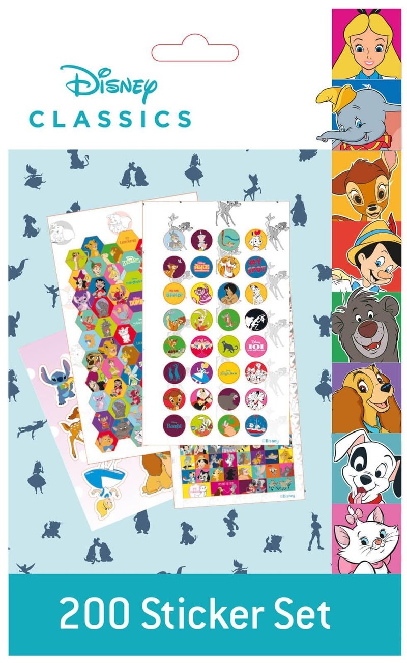 【迪士尼】經典迪士尼動畫200張貼紙組/DISNEY - 設計館 Dope 私貨 貼紙 - Pinkoi