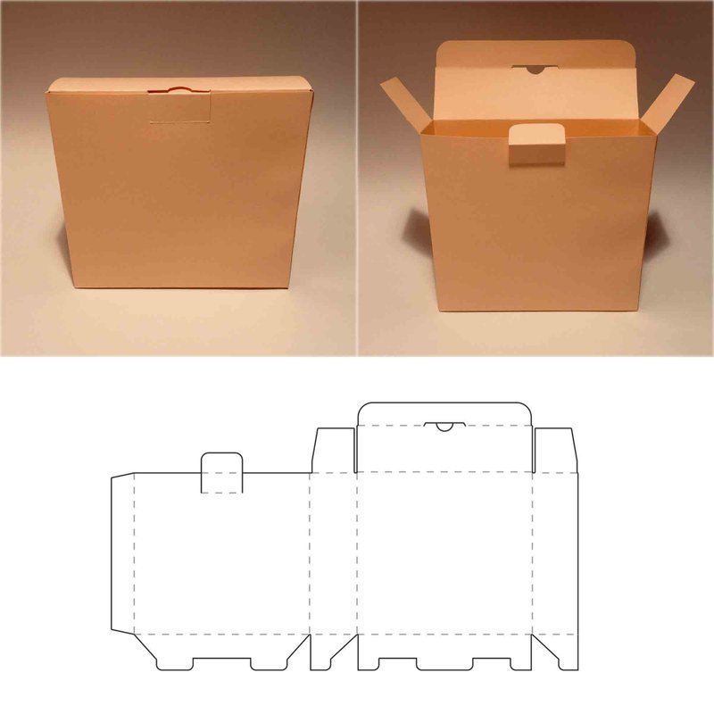 【Digital】Mailing box template, mailer box, postage box, package box ...