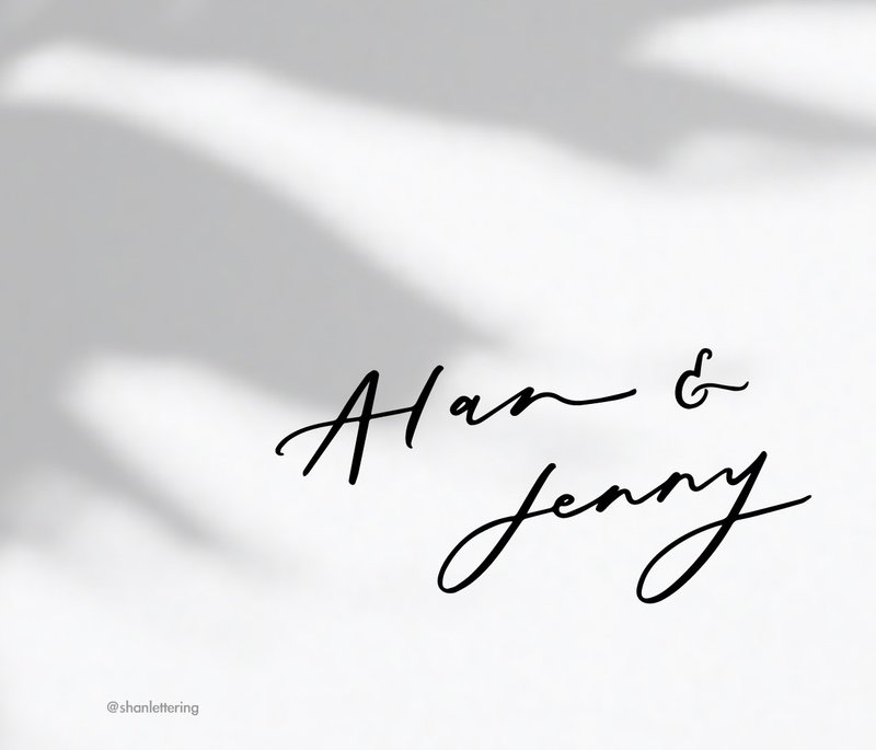 【Digital】[Customization] Handwritten English font design electronic ...