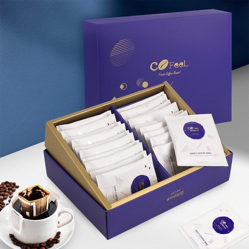 CoFeel凱飛 耶加雪菲│黃金曼特寧│單品濾掛咖啡禮盒│10g 20包 CoFeel 凱飛鮮烘豆｜咖啡/咖啡豆人氣榜 - Pinkoi