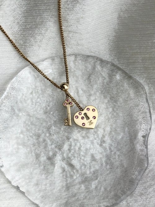 Chanel key necklace store