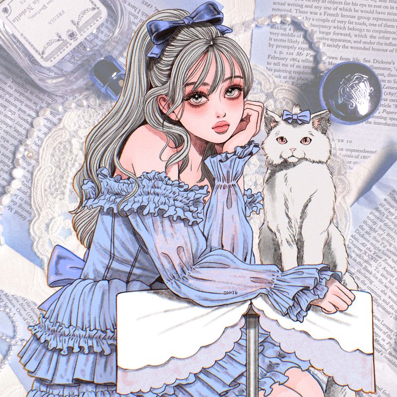 Chloe sticker (upper body) DAHYE｜貼紙人氣榜 - Pinkoi