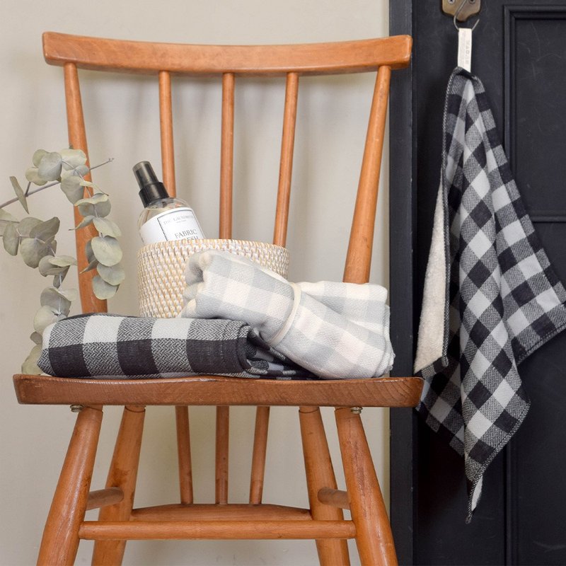 【kontex】復古格紋純棉紗布毛/浴巾 - 共2色 (FRANC CHECK) 日本kontex｜毛巾/浴巾人氣榜 - Pinkoi