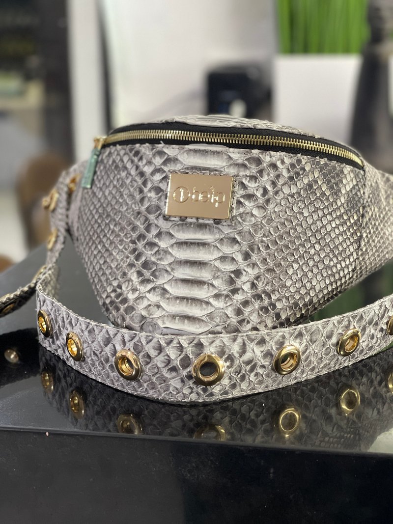 Snakeskin Unisex Fanny Pack, Python Leather Waist Bag, Snakeskin Belt Bag belp-atelier｜其他人氣榜 ...