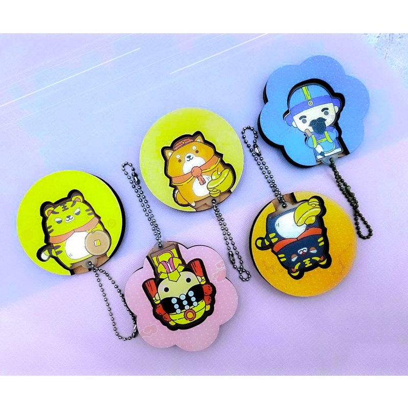 God of Taiwan! Divine power guard key ring - Shop EAVO Studio Keychains ...