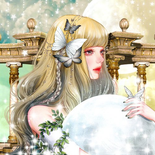 Moon Goddess (4Color) SHY GIFT SHOP｜貼紙人氣榜 - Pinkoi