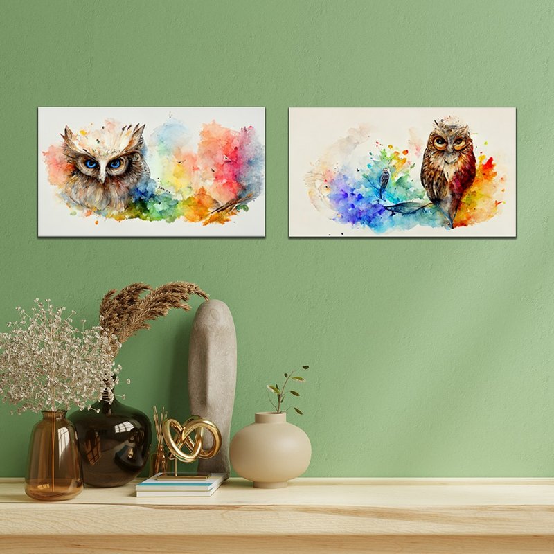 貓頭鷹系列-AI藝術 Art,set go藝起出發吧｜電子似顏繪/繪畫/插畫人氣榜 - Pinkoi