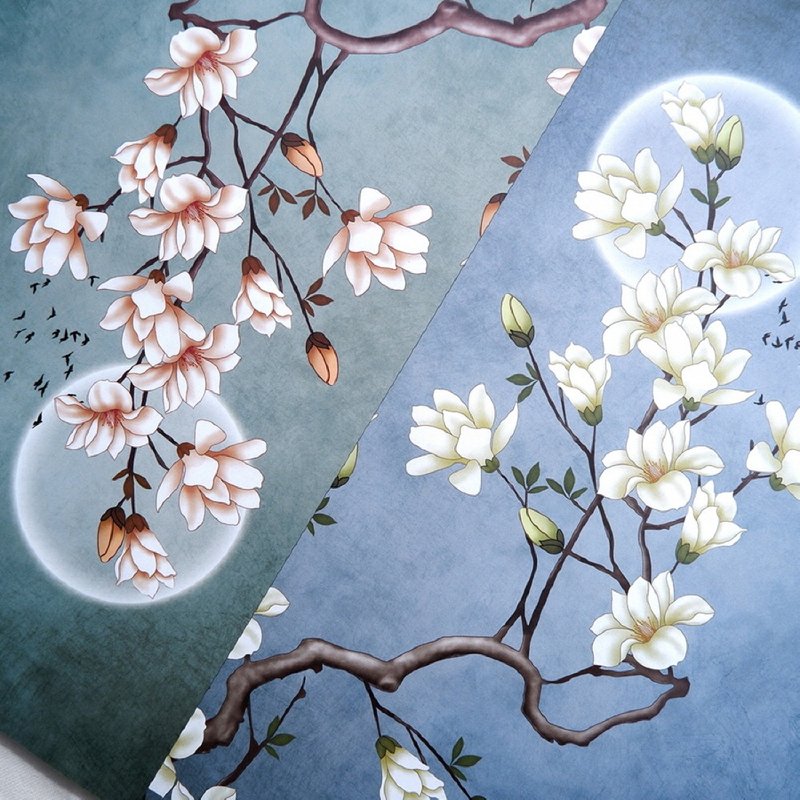 oriental moon night A4 100sheets Double Sided design paper (honne ...