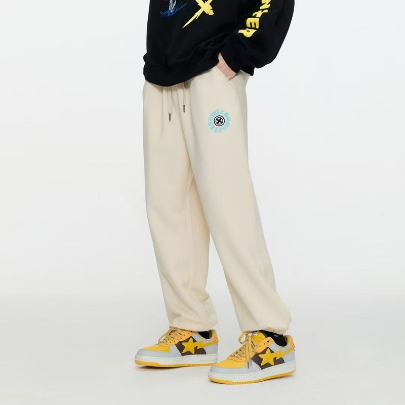 春季男士束腳衛褲 小怪獸卡通刺繡運動褲 MUYU｜男長褲/休閒褲人氣榜 - Pinkoi