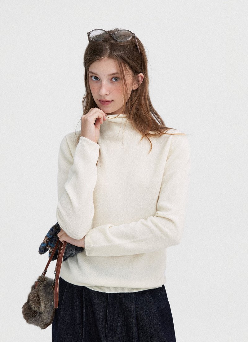 溫暖神器 / 高領針織打底衫 / 綿羊毛 Letm｜女毛衣/針織衫人氣榜 - Pinkoi