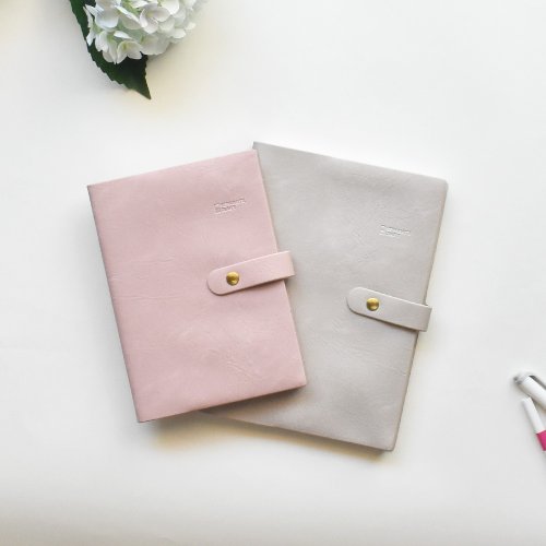 手帳2025年 1月始まり A5 B6 ナチュラルカバーボタン付 ウィークリ ディリー マンスリーセパレートダイアリー yumekirock｜筆記本/手帳人氣榜 - Pinkoi