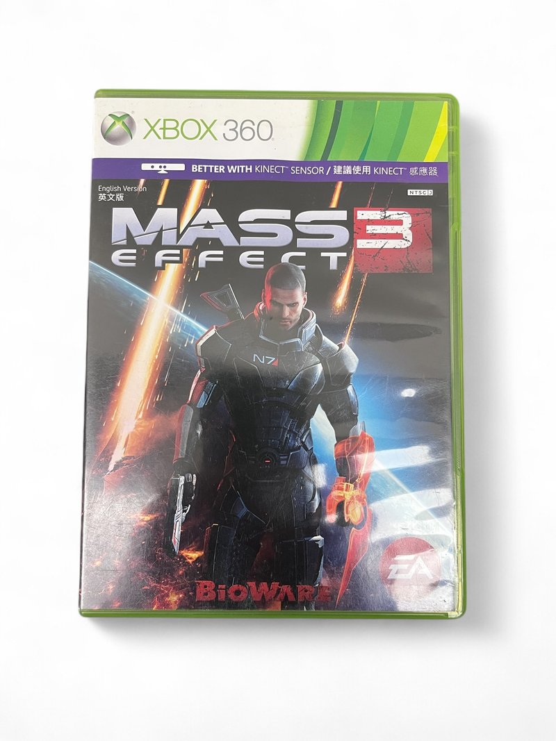 遊戲卡帶 九成新 XBOX 360 BioWare MASS EFFECT 3 英文版 8Bit復古電玩小賣部｜科技小物人氣榜 - Pinkoi