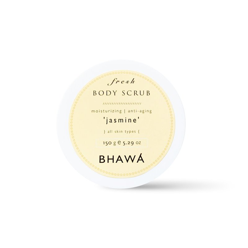 泰國 BHAWA SPA專用 全天然新鮮身體磨砂膏 茉莉花香 150g - 設計館 BHAWA Hong Kong 護手霜/手足保養 - Pinkoi