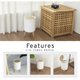 【ikloo】Wood grain high-footed trash can - Shop ikloo Trash Cans - Pinkoi
