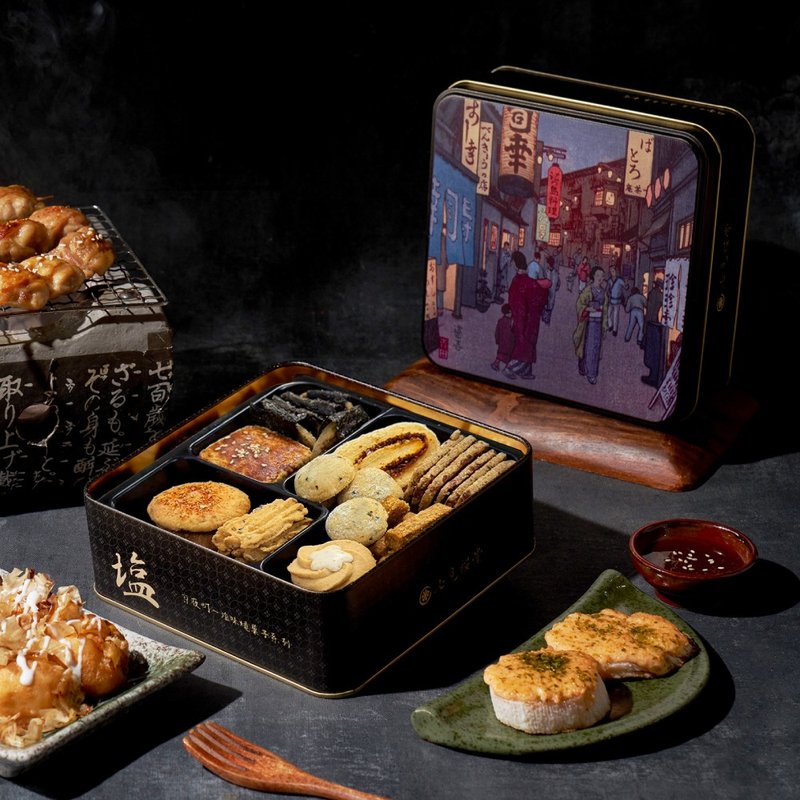 【七見櫻堂】京夜町－塩味燒菓子禮盒 七見櫻堂 甜點專賣｜手工餅乾人氣榜 - Pinkoi