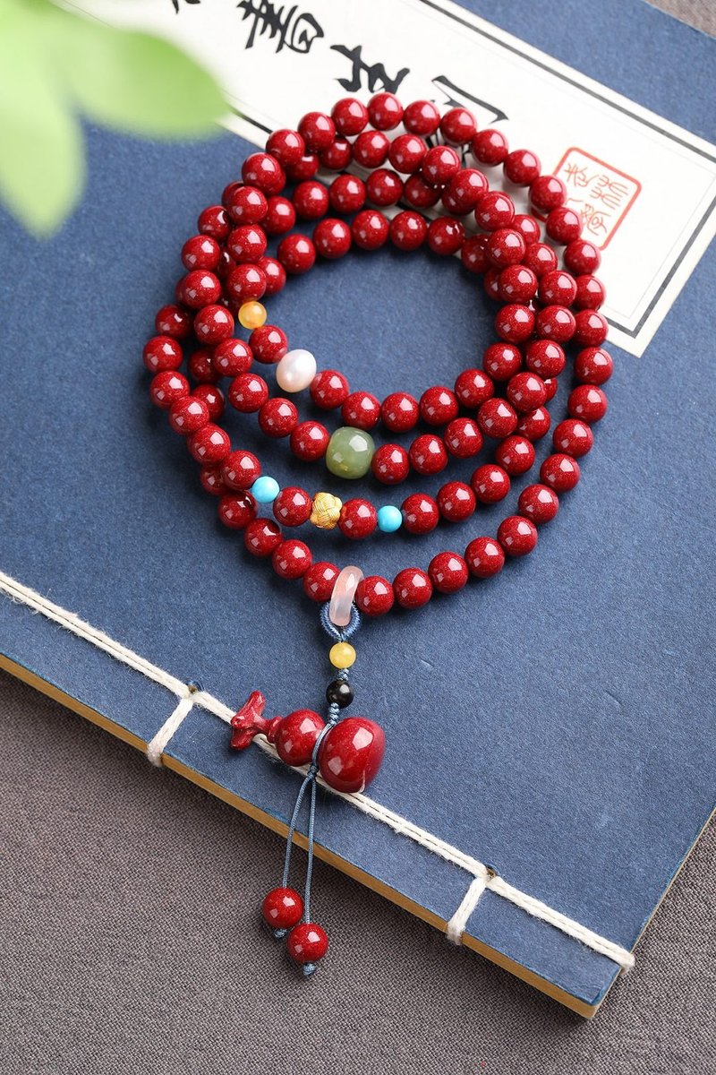 天然原礦硃砂手鍊 紫金砂手串 硃砂含量95%以上 關注領取優惠卷 朵蘭＆Dolan｜手鍊/手環人氣榜 - Pinkoi