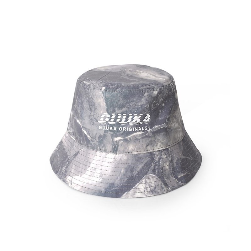 【双 11 限定】俯瞰山河底紋漁夫帽男女同款反光遮陽帽 MUYU｜帽子人氣榜 - Pinkoi