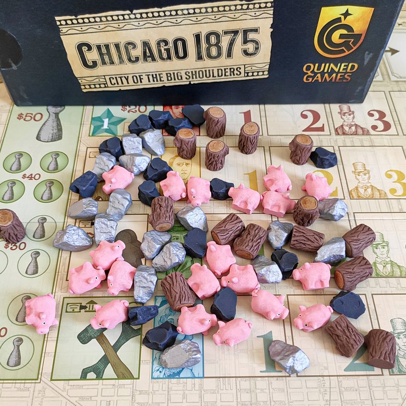 Deluxe Resource Tokens compatible with City of the Big Shoulders board ...