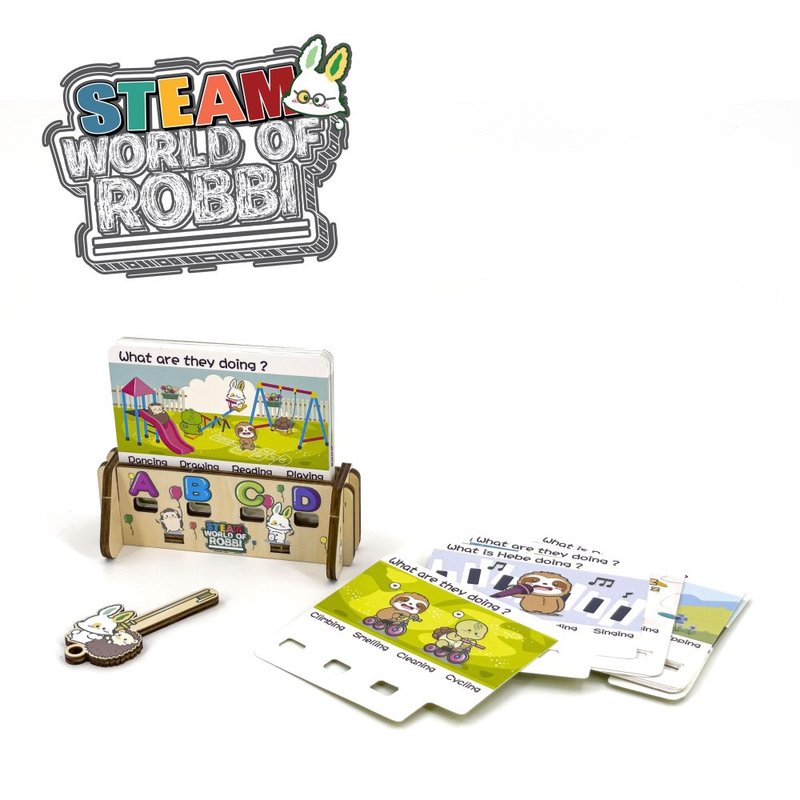 【哈比兔STEAM系列】英語自主遊戲 1 - 動詞 Team Green｜寶寶/兒童玩具/玩偶人氣榜 - Pinkoi