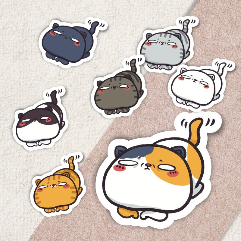 貓咪貼紙 / 霸托求求你 / pvc / 5cm Ha! Mint｜貼紙人氣榜 - Pinkoi