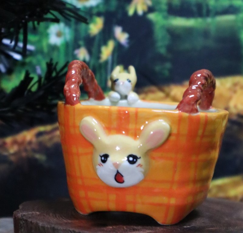 Plantpot : Time to picnic with tiny pet la.beauto｜盆栽/植栽人氣榜 - Pinkoi