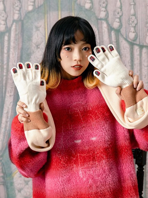 Meugler Niu Chou Island to Love Roland Recycled Knitted Plush Stitching ...