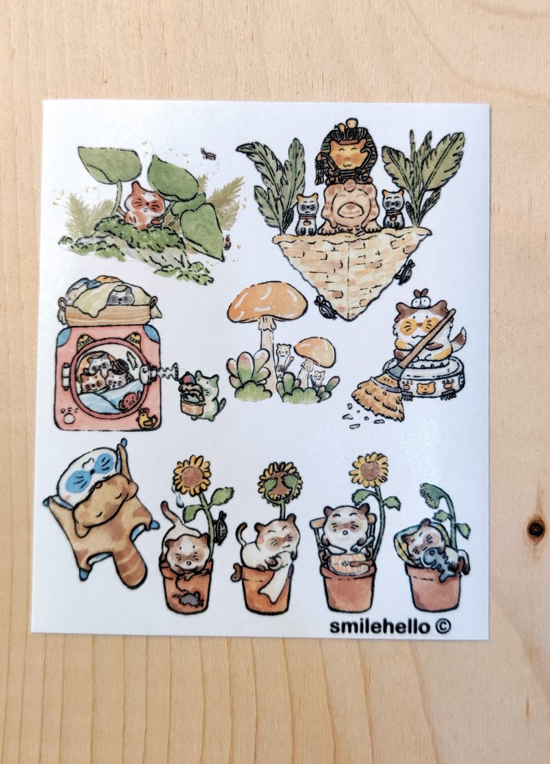 貼紙/和紙貼紙/手帳貼紙 不理貓II 笑喂 Smilehello｜貼紙人氣榜 - Pinkoi