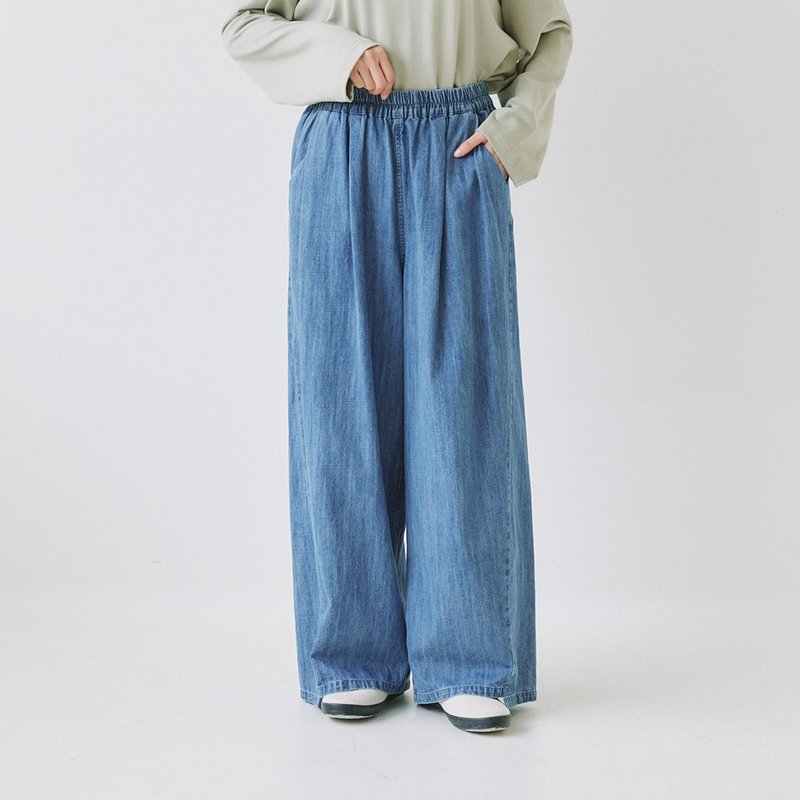 【Simply Yours】率性牛仔寬褲 深藍F Simply Yours｜女長褲人氣榜 - Pinkoi