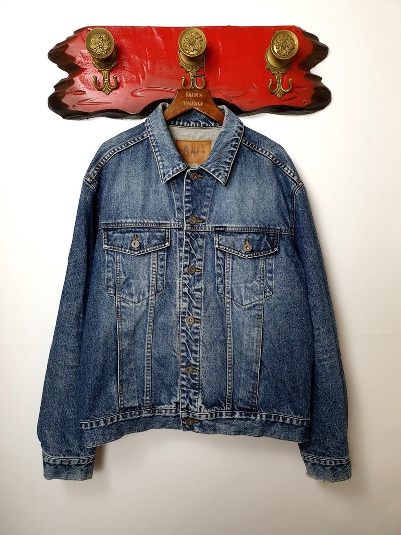 小龟葛葛-A&D Classic Heavy Denning Small Destruction Jacket - Shop ...