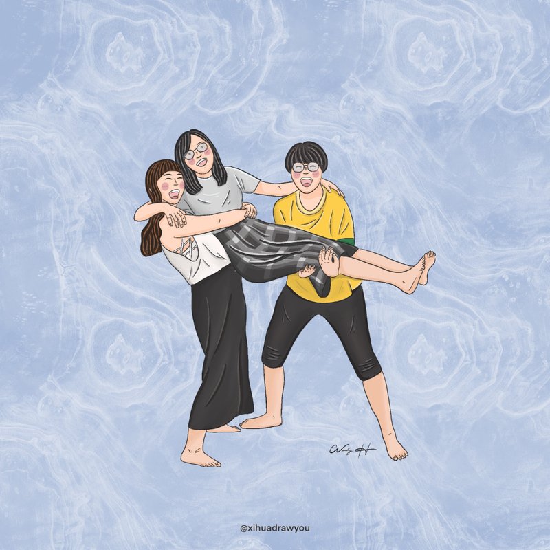 【數位】客製化禮物 //全身// 似顏繪 人物畫像 喜花你 Xi Hua Ni｜電子似顏繪/繪畫/插畫人氣榜 - Pinkoi