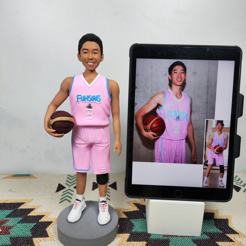 客制化人物公仔 人偶 3D人像畫 似顏繪 肖像 定制 生日 紀念 籃球 uDesign優湛｜玩偶/公仔人氣榜 - Pinkoi