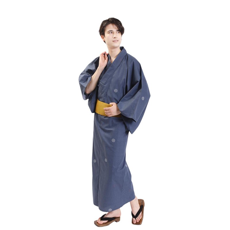 日本 和服 男 綿 浴衣 腰封 2 件 套組 L Z35-a1 yukata fuukakimono｜其他人氣榜 - Pinkoi