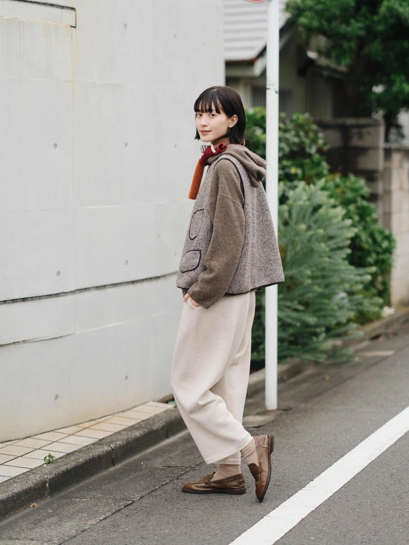 KOOW經典復古獵裝背心 混色條紋針織毛呢多口袋日系馬甲 KOOW｜背心/無袖上衣人氣榜 - Pinkoi