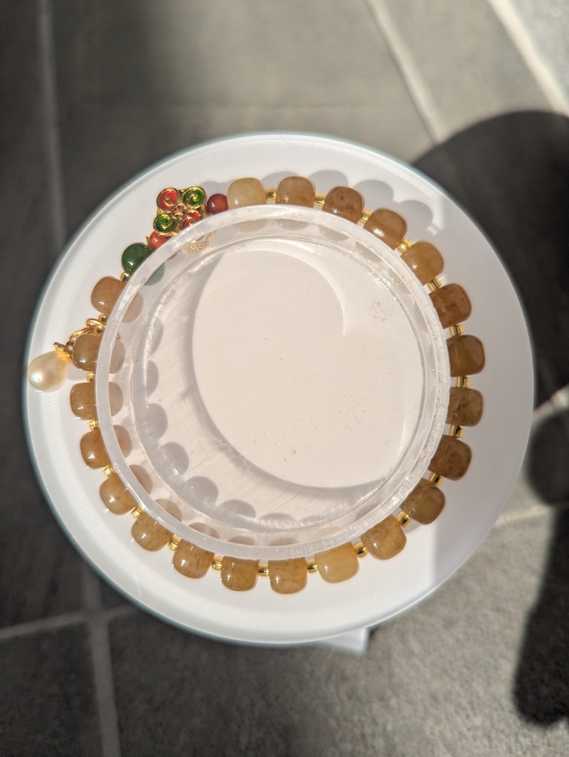 和田玉 糖料 老型 珍珠 設計手鍊【6mm】 Maineral礦｜手鍊/手環人氣榜 - Pinkoi