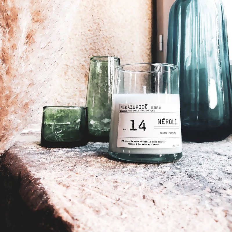 Neroli n.14 橙花香氛蠟燭-口吹玻璃 meli-Code｜香氛/精油/擴香人氣榜 - Pinkoi