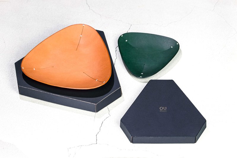 雜物收納盤 立體真皮植鞣革 桌面收納 | OU object 偶物 OU object | 偶物｜居家收納/收納盒/儲物盒人氣榜 - Pinkoi