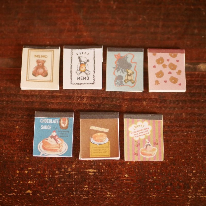 Miniature writable and tearable memo pad 7 book set - Shop ...