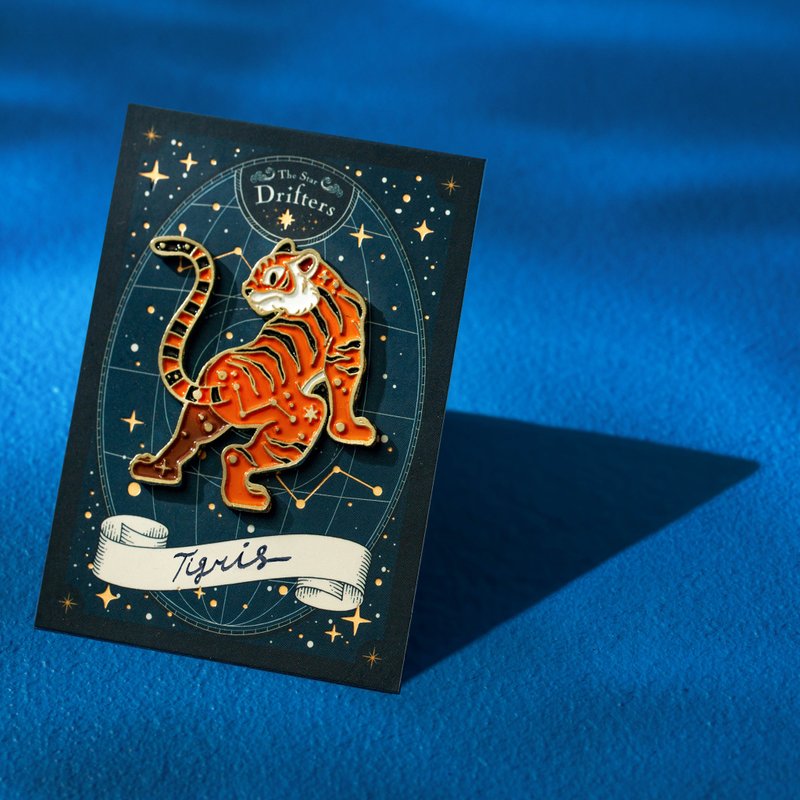 Tigris: The King of The Beasts Tiger Constellation Enamel Pin bywilzzie ...