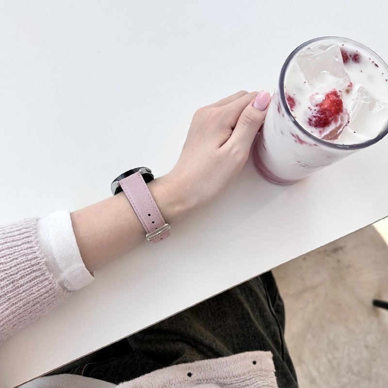 Apple 9 8 7 se Galaxy 7 6 5 4 - Italian caviar calfskin leather strap ST-Lab｜錶帶人氣榜 - Pinkoi