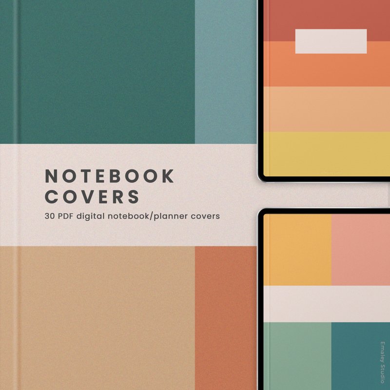 【數位】30 Earthy Boho Digital Notebook/planner Covers - 設計館 Emaley 艾瑪莉 工作坊 ...