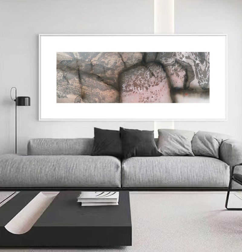 【天地一石】玄關走廊空間抽象畫 限量授權藝術家 Sun Lin - 設計館 山林藝術工作室 海報/掛畫/掛布 - Pinkoi