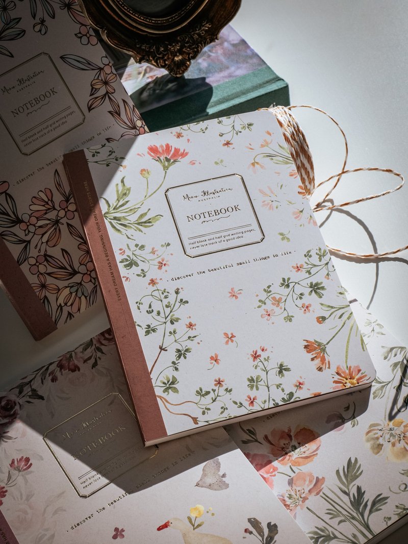 Thread-Bound Notebook - Daisy Daisy - Shop Meow Illustration Notebooks ...