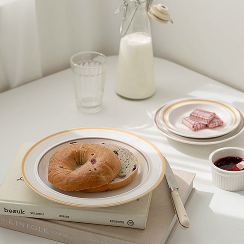 韓國SSUEIM RETRO系列極簡ins陶瓷碗盤6件組 橘色 韓國 ssueim｜盤子/餐盤/盤架人氣榜 - Pinkoi