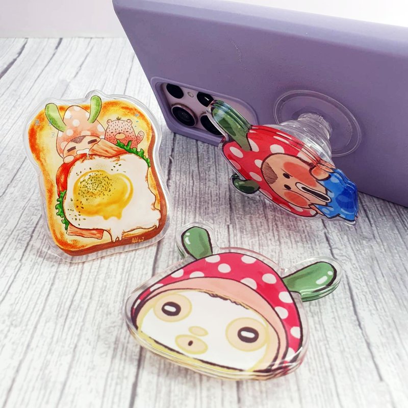 【幸運紫娃】滴膠壓克力手機氣囊支架 | 360度旋轉 | 3款 | 禮物 幸運紫娃文創｜手機配件人氣榜 - Pinkoi