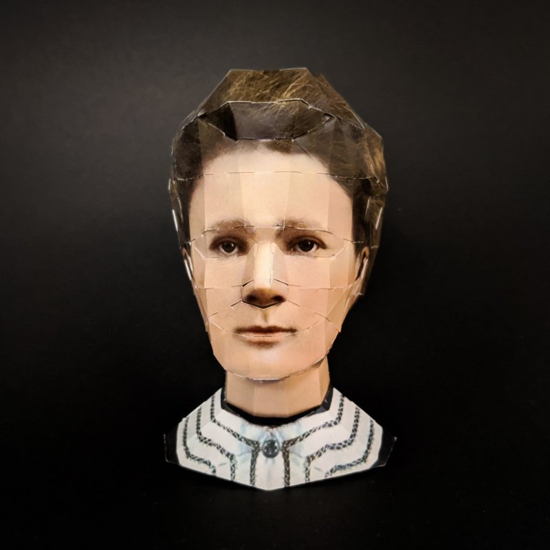 Marie Curie - Paper Craft Model | 3D Home Décor Bookshelf - Shop ...