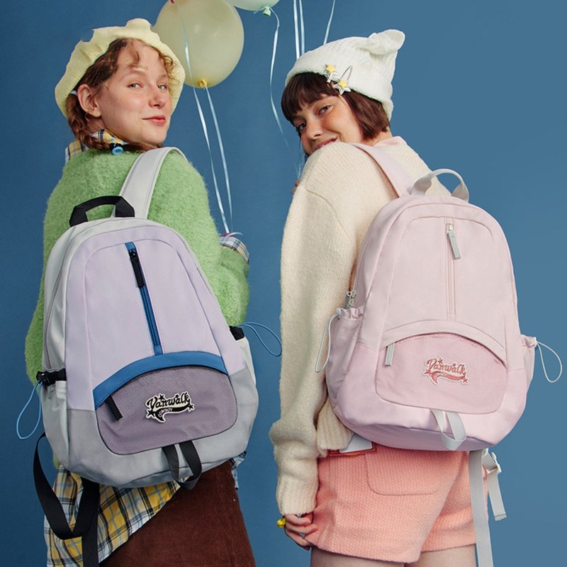 Macaron series college student casual backpack computer backpack high ...