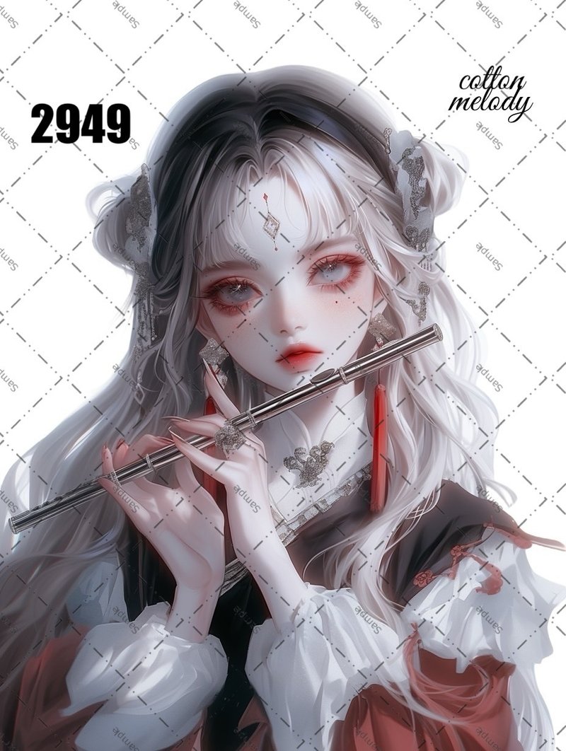 original sticker no.2949 人物ステッカー オリジナルステッカー オリジナル人物ステッカー 装飾ステッカー cotton melody cotton-melody｜貼紙人 ...