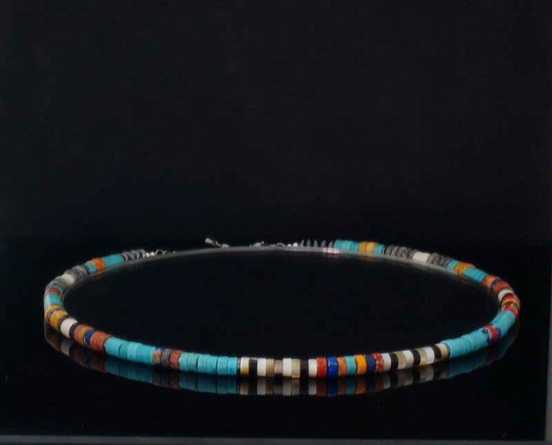 6mm 松石+赤鐵礦石+貝殼珠+半寶石短頸鍊 ( HKA3004 ) HK-Accessories｜項鍊人氣榜 - Pinkoi