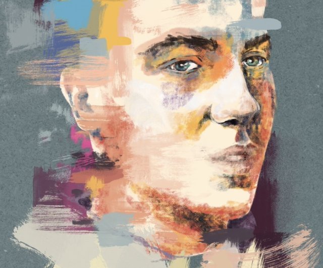 Abstract Portrait Painting Male