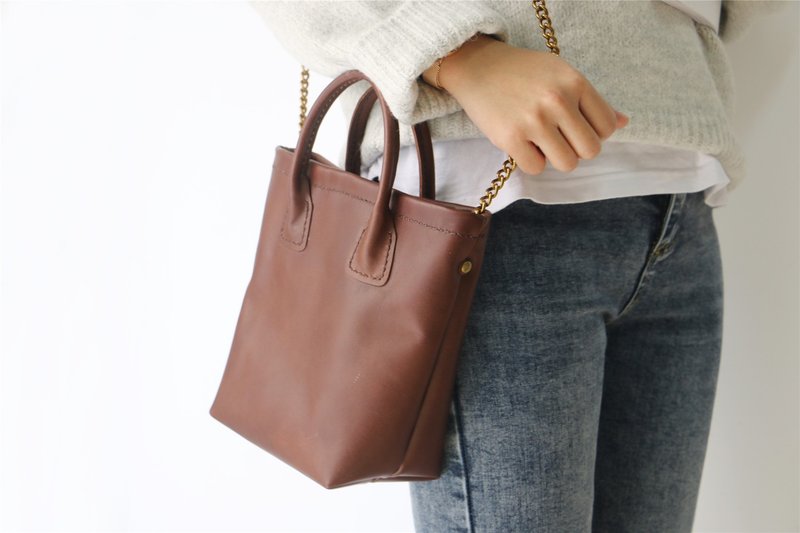 Mingen'Handiwork 手工縫制酒紅色單肩斜跨手提新年mini包PB19013 mingenhandiwork - Pinkoi 限時優惠活動